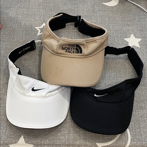 Nike | Accessories | The North Face Tan Visor And Nike White Black ...